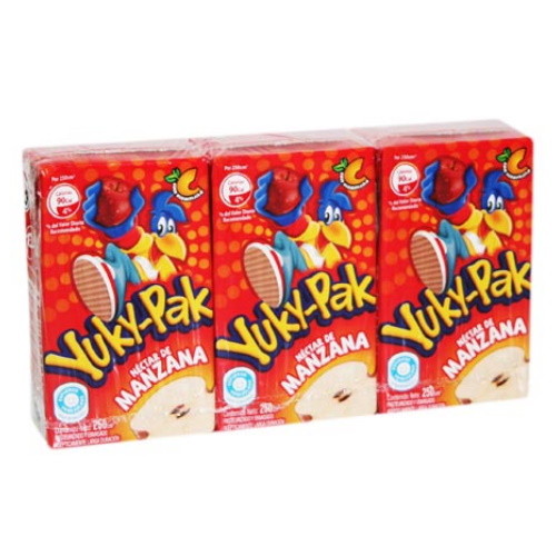 YUKY PAK MANZANA 3UND 250ML - SEGOMARKET