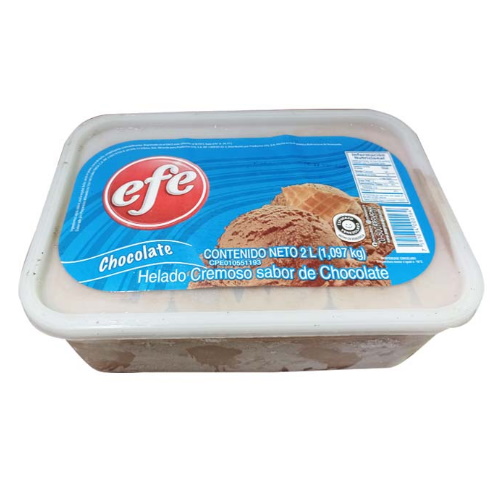 HELADO EFE DE CHOCOLATE 2LT - SEGOMARKET
