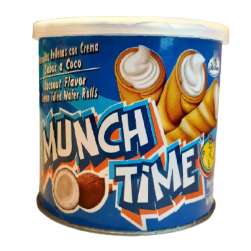 BARQUILLAS RELLENAS CON COCO MUNCHI TIME 300GRA - SEGOMARKET