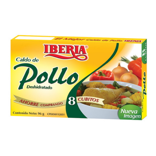 CUBITO DE POLLO IBERIA 8UNID 96GR - SEGOMARKET